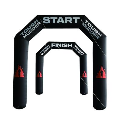 China best giant rainbow sport entrance inflatable advertising arches with balloon starting gate for halloween decoration for sale