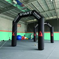 China best giant rainbow sport entrance inflatable advertising arches with balloon starting gate for halloween decoration for sale