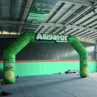 China Custom Outdoor Event Finish Line Inflatable Race Start Arch Inflatable Entrance Sport Advertising Arch for sale