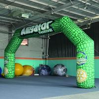 China Custom Outdoor Event Finish Line Inflatable Race Start Arch Inflatable Entrance Sport Advertising Arch for sale