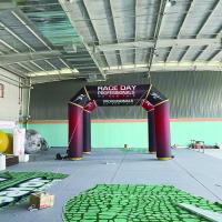 China Outdoor Custom Full Printing Start Finish Line Inflatable Arch for Advertising for sale