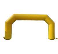 China yellow advertising inflatable full printing color arch inflatable entrance arch for event 8*4m size for sale