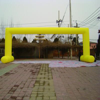 China Colorful advertising arch inflatable full printing color gantry crane  inflatable gate for sale