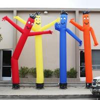 China Outdoor OEM Logo Advertising PVC Inflatable Tube Man Oxford Inflatable Sky Air Dancers for sale