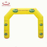 China New Design outdoor round advertising inflatable arch with verlcro logo printing for sport event brand promotion for sale