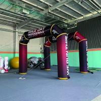 China customize logo hot selling factory wholesale start line finish line inflatable robot arch inflatable arch for sale