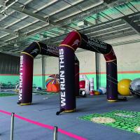 China customize logo hot selling factory wholesale start line finish line inflatable robot arch inflatable arch for sale