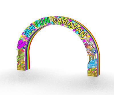 China factory wholesale price oxford cloth hot printing advertising decoration inflatable arch for sale