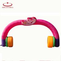China Cartoon Inflatable Finish Arch Customized Advertising For Sport Events for sale