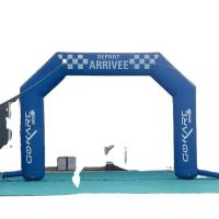 China Entrance Door Inflatable Finish Arch CE Certificate With LED Light for sale