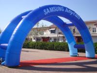 China Marathon Custom Inflatable Race Arch Rainbow Event Entrance Maze Arches for sale