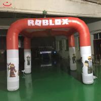 China Oxford Inflatable Finish Arch Waterproof inflatable rainbow arch for sale