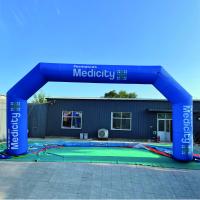 China Custom Printing Inflatable Finish Arch Outdoor Inflatable Entrance Arch for sale