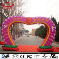 China 3m Outdoor Inflatable Finish Line Arch Customize Logo With Air Pump for sale