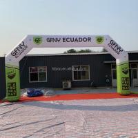 China 3m Outdoor Inflatable Finish Line Arch Customize Logo With Air Pump for sale