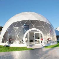 China hot sale PVC fabric transparent wedding party camping geodesic dome tent house for sale