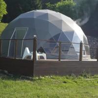 China luxury white outdoor waterproof camping hotel safari dome tent for resort for sale