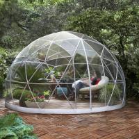 China The PVC canvas transparent Weatherproof Cover Garden Igloo Greenhouse 360 Dome tent for sale