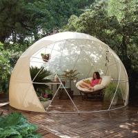 China The PVC canvas transparent Weatherproof Cover Garden Igloo Greenhouse 360 Dome tent for sale