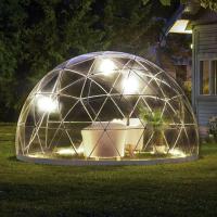 China The PVC canvas transparent Weatherproof Cover Garden Igloo Greenhouse 360 Dome tent for sale
