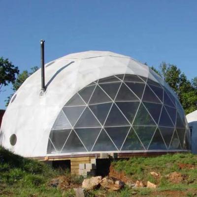 China New Design 4 to 10 people 850g PVC Fabric Glamping Dome Room Luxury Tents for sale