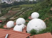 China Luxury Igloo glamping resort geodesic dome tent for sale