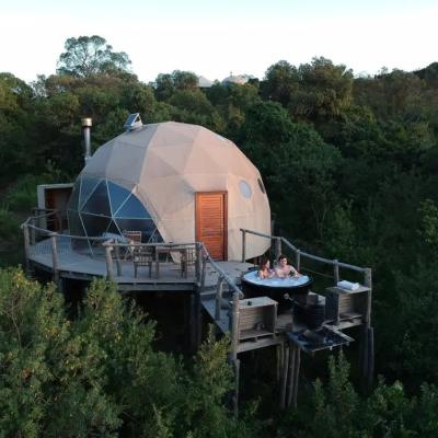 China Windsurfing outdoor Eco-Living hexa 20M big Portable geo Domes house tent for sale