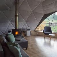 China Outdoor luxury 8m Diameter waterproof canopy safari glamping resort round hotel geodesic dome tent for sale
