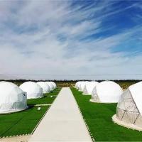 China large outdoor luxury waterproof glamping 6m geodesic dome tent hotel for sale