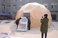 China large outdoor luxury waterproof glamping 6m geodesic dome tent hotel for sale