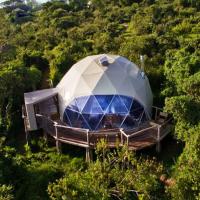 China Half Sphere Trade Show Catering Dining Geodesic Dome Tent With Steel Frame Pvc Cover for sale