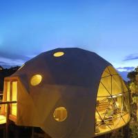 China outdoor event waterproof PVC prefab glamping geodesic dome tent house for sale