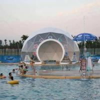 China outdoor event waterproof PVC prefab glamping geodesic dome tent house for sale