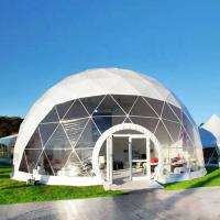 China outdoor event waterproof PVC prefab glamping geodesic dome tent house for sale