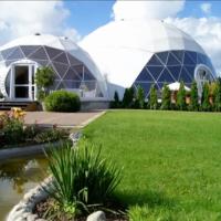 China larger image Add to Compare  Share luxury 6m pvc winter snow heated camping half dome tent for desert for sale