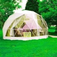 China Igloo Glamping Geodesic Dome Tent Winter PVC Cloth 2-10 People Living for sale