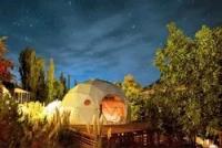 China Igloo Glamping Geodesic Dome Tent Winter PVC Cloth 2-10 People Living for sale