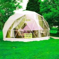 China 9m Geodesic Dome Camping Tent Luxury PVDF Gabric Outdoor PVC for sale