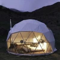 China 9m Geodesic Dome Camping Tent Luxury PVDF Gabric Outdoor PVC for sale