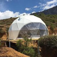 China 9m Geodesic Dome Camping Tent Luxury PVDF Gabric Outdoor PVC for sale