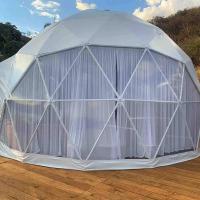 China Prefab Inflatable Dome Tent Hotel Decoration Transparent Geodesic for sale