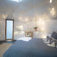 China Prefab Inflatable Dome Tent Hotel Decoration Transparent Geodesic for sale