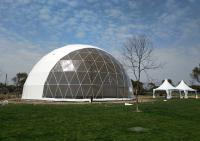 China White Outdoor Inflatable Camping Geodesic Dome Tent Waterproof PVC Prefab for sale