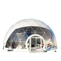 China Luxury Inflatable Dome Tent Decoration Transparent Warm Glass Dome Tent for sale