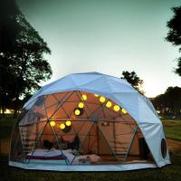 China Luxury Inflatable Dome Tent Decoration Transparent Warm Glass Dome Tent for sale