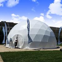 China Luxury Inflatable Dome Tent Decoration Transparent Warm Glass Dome Tent for sale