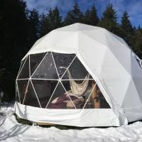China Hotel Decoration Inflatable Round Dome Tent Prefab Geodesic for sale