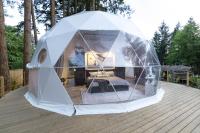 China Hotel Decoration Inflatable Round Dome Tent Prefab Geodesic for sale