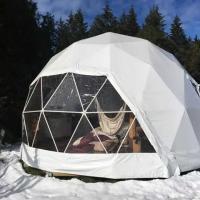 China Waterproof Inflatable Dome Tent House Customized 6m Geodesic Dome Tent for sale
