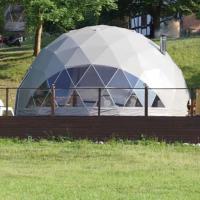 China Camping 4 Season Geodesic Tent Dome House Inflatable Transparent for sale